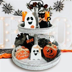Holiday | Halloween Wood Signs Decorations Halloween Wooden Signs ...